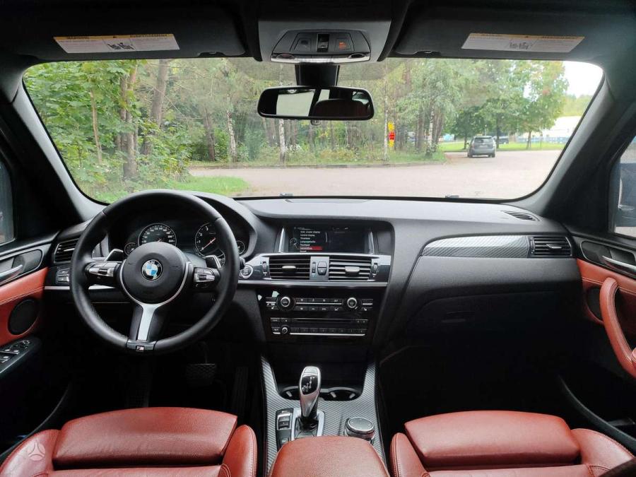 Black BMW X3 2014 in Vilnius, with an engine capacity of 2.98 L and mileage of 282 thousand km for 10900 €, photo 14 on AUTOMOTO.COM.LV