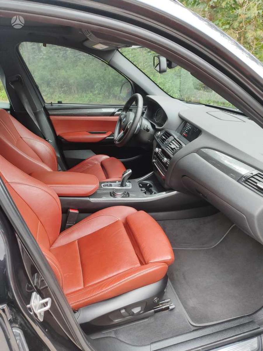 Black BMW X3 2014 in Vilnius, with an engine capacity of 2.98 L and mileage of 282 thousand km for 10900 €, photo 17 on AUTOMOTO.COM.LV