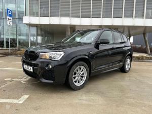 Black BMW X3 2015 in Vilnius, with an engine capacity of 2.99 L and mileage of 194 thousand km for 13750 €, photo  on AUTOMOTO.COM.LV