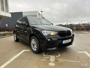 Black BMW X3 2015 in Vilnius, with an engine capacity of 2.99 L and mileage of 194 thousand km for 13750 €, photo 3 on AUTOMOTO.COM.LV