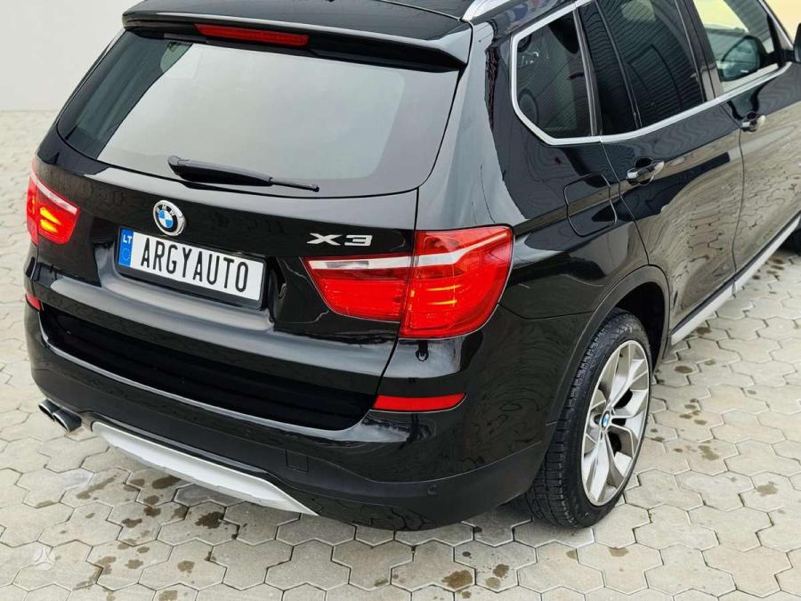 Melns BMW X3 2015 Kauņa, ar dzinēja tilpumu 2.99 L un nobraukumu 157 tūkst. km par 14800 €, foto 39 vietnē AUTOMOTO.COM.LV
