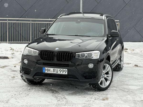 Black BMW X3 2015 in Jonava, with an engine capacity of 2.00 L and mileage of 213 thousand km for 14990 €, photo 1 on AUTOMOTO.COM.LV