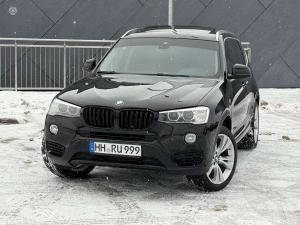 Black BMW X3 2015 in Jonava, with an engine capacity of 2.00 L and mileage of 213 thousand km for 14990 €, photo  on AUTOMOTO.COM.LV