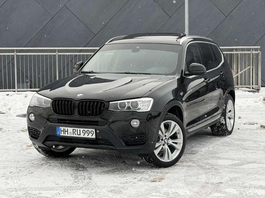 Black BMW X3 2015 in Jonava, with an engine capacity of 2.00 L and mileage of 213 thousand km for 14990 €, photo 2 on AUTOMOTO.COM.LV