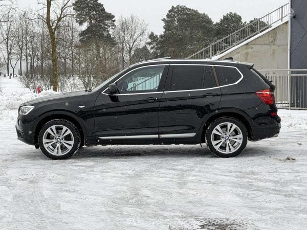 Black BMW X3 2015 in Jonava, with an engine capacity of 2.00 L and mileage of 213 thousand km for 14990 €, photo 4 on AUTOMOTO.COM.LV
