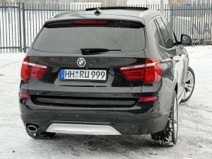 Black BMW X3 2015 in Jonava, with an engine capacity of 2.00 L and mileage of 213 thousand km for 14990 €, photo 9 on AUTOMOTO.COM.LV