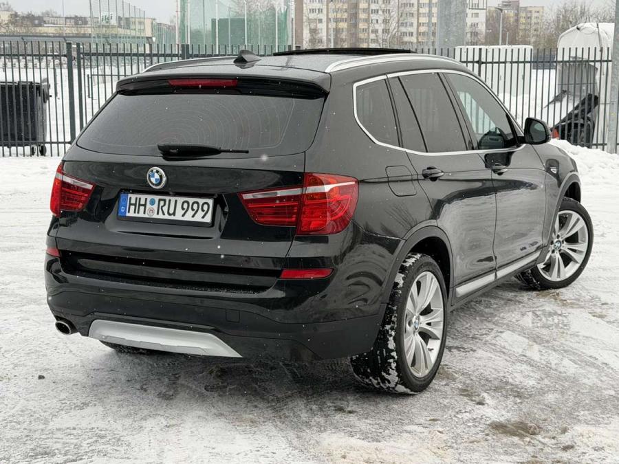 Black BMW X3 2015 in Jonava, with an engine capacity of 2.00 L and mileage of 213 thousand km for 14990 €, photo 10 on AUTOMOTO.COM.LV