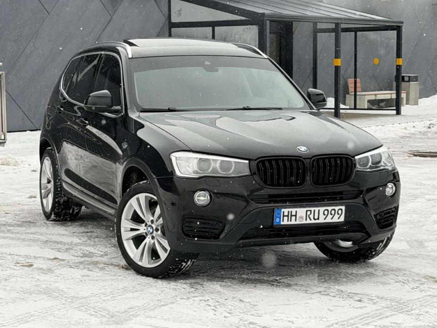 Black BMW X3 2015 in Jonava, with an engine capacity of 2.00 L and mileage of 213 thousand km for 14990 €, photo 12 on AUTOMOTO.COM.LV