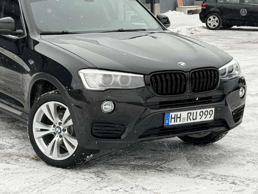 Black BMW X3 2015 in Jonava, with an engine capacity of 2.00 L and mileage of 213 thousand km for 14990 €, photo 14 on AUTOMOTO.COM.LV