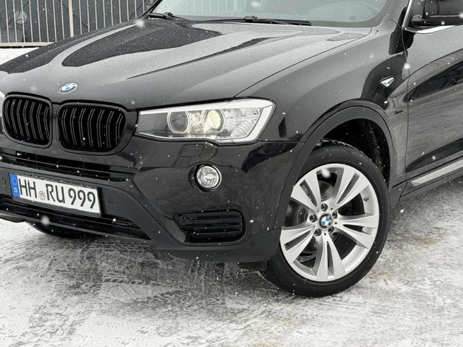 Black BMW X3 2015 in Jonava, with an engine capacity of 2.00 L and mileage of 213 thousand km for 14990 €, photo 15 on AUTOMOTO.COM.LV