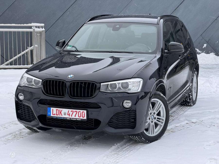 Black BMW X3 2015 in Jonava, with an engine capacity of 2.00 L and mileage of 263 thousand km for 15999 €, photo 2 on AUTOMOTO.COM.LV