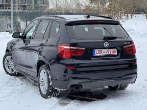 Black BMW X3 2015 in Jonava, with an engine capacity of 2.00 L and mileage of 263 thousand km for 15999 €, photo 7 on AUTOMOTO.COM.LV