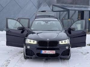 Black BMW X3 2015 in Jonava, with an engine capacity of 2.00 L and mileage of 263 thousand km for 15999 €, photo 15 on AUTOMOTO.COM.LV