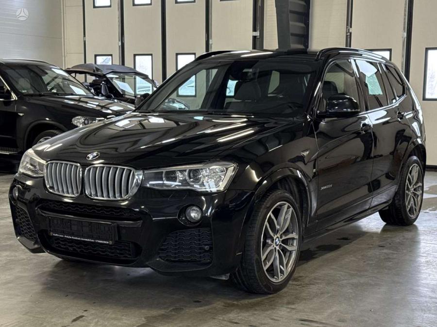 Black BMW X3 2015 in Marijampole, with an engine capacity of 2.99 L and mileage of 314 thousand km for 13799 €, photo 5 on AUTOMOTO.COM.LV