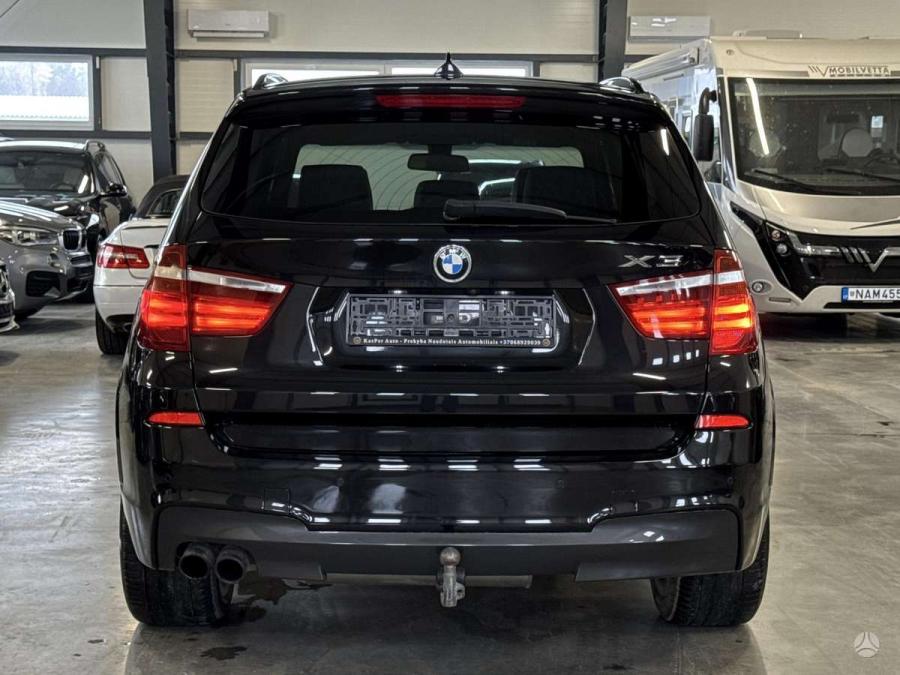 Black BMW X3 2015 in Marijampole, with an engine capacity of 2.99 L and mileage of 314 thousand km for 13799 €, photo 7 on AUTOMOTO.COM.LV