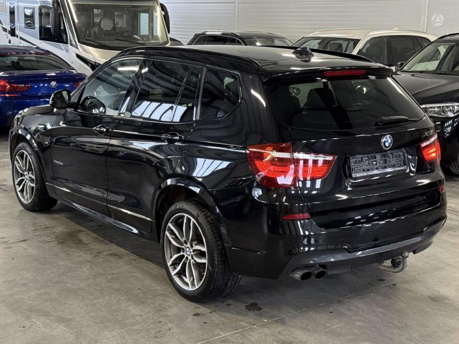 Black BMW X3 2015 in Marijampole, with an engine capacity of 2.99 L and mileage of 314 thousand km for 13799 €, photo 11 on AUTOMOTO.COM.LV