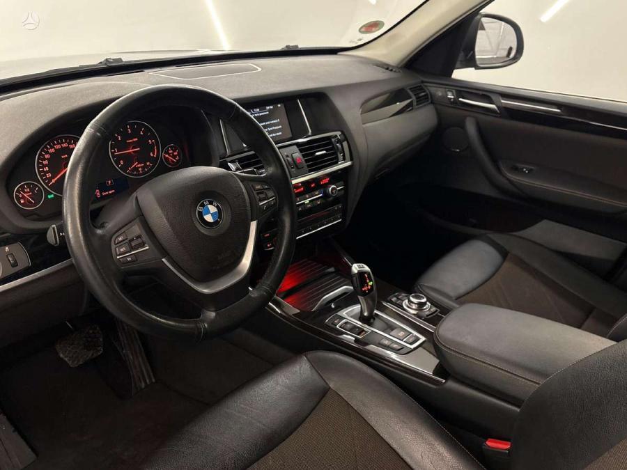 Black BMW X3 2015 in Marijampole, with an engine capacity of 2.00 L and mileage of 284 thousand km for 11950 €, photo 15 on AUTOMOTO.COM.LV