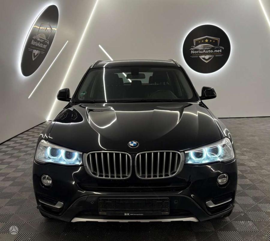 Black BMW X3 2015 in Marijampole, with an engine capacity of 2.00 L and mileage of 284 thousand km for 11950 €, photo 25 on AUTOMOTO.COM.LV