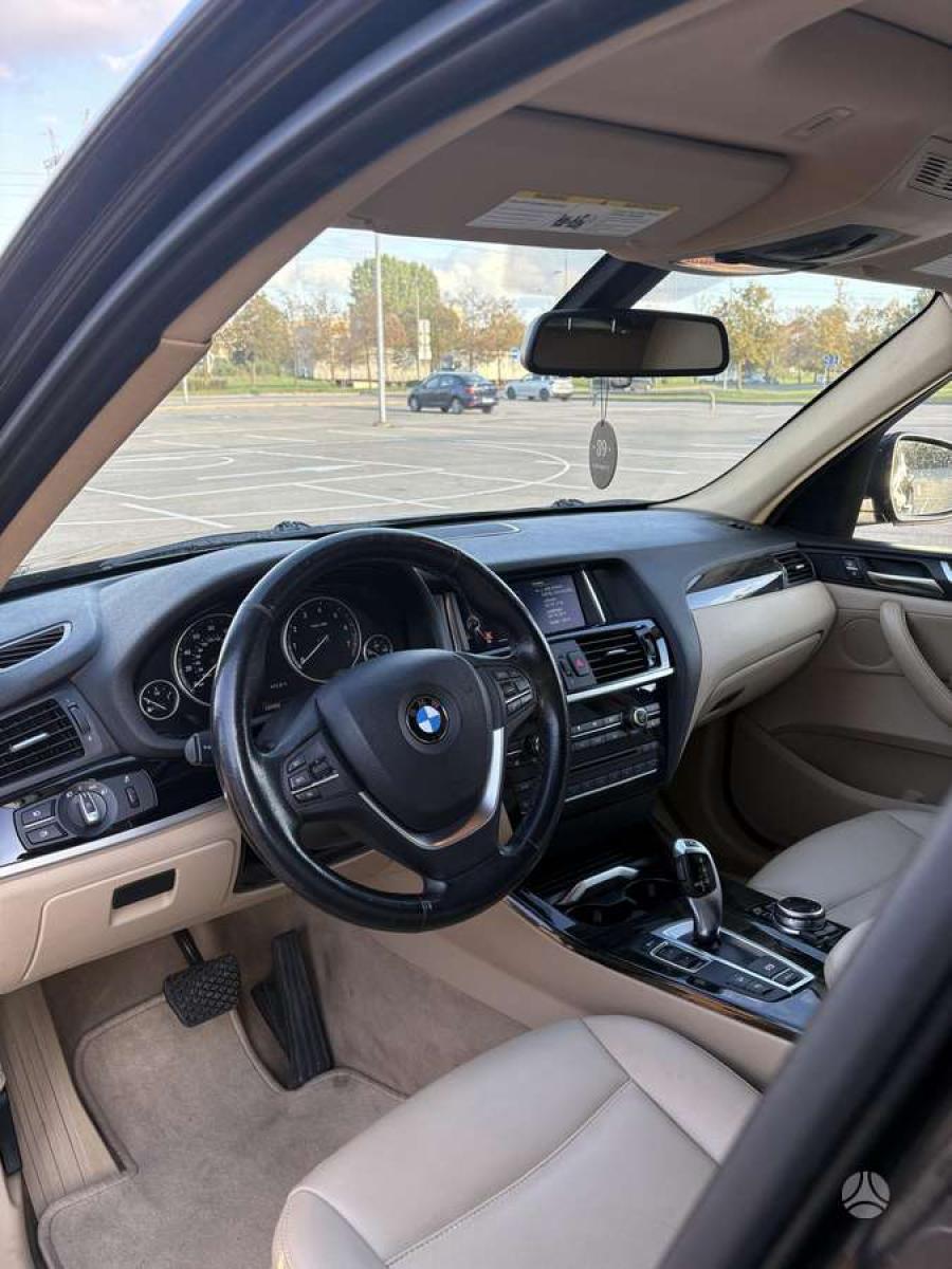 Melns BMW X3 2015 Šauļi, ar dzinēja tilpumu 2.00 L un nobraukumu 137 tūkst. km par 12500 €, foto 17 vietnē AUTOMOTO.COM.LV