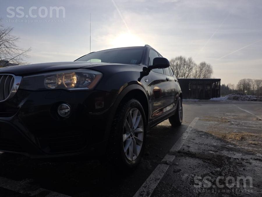 Black BMW X3 2015 in Ogre, with an engine capacity of 2.00 L and mileage of 275 thousand km for 13800 €, photo 1 on AUTOMOTO.COM.LV