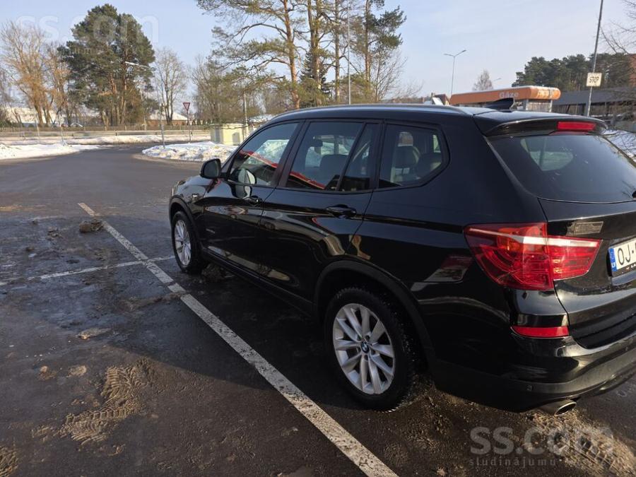 Black BMW X3 2015 in Ogre, with an engine capacity of 2.00 L and mileage of 275 thousand km for 13800 €, photo 9 on AUTOMOTO.COM.LV