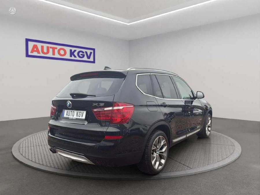 Black BMW X3 2015 in Kaunas, with an engine capacity of 3.00 L and mileage of 127 thousand km for 14799 €, photo 5 on AUTOMOTO.COM.LV