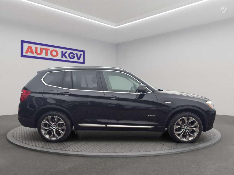 Black BMW X3 2015 in Kaunas, with an engine capacity of 3.00 L and mileage of 127 thousand km for 14799 €, photo 6 on AUTOMOTO.COM.LV