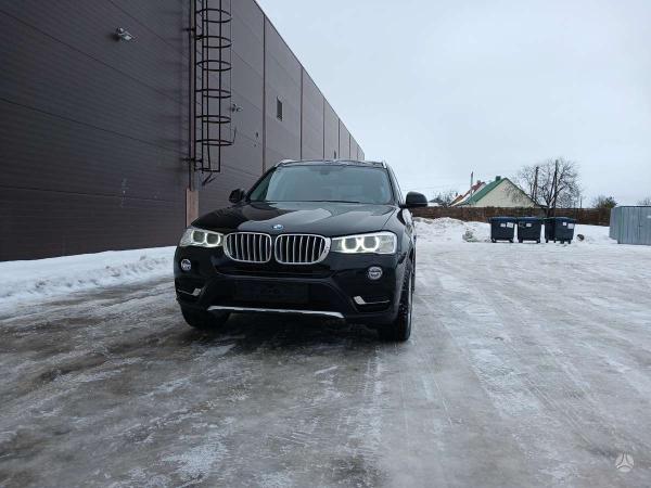 Black BMW X3 2015 in Jonava, with an engine capacity of 2.00 L and mileage of 257 thousand km for 13750 €, photo 2 on AUTOMOTO.COM.LV