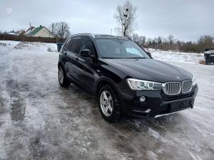 Black BMW X3 2015 in Jonava, with an engine capacity of 2.00 L and mileage of 257 thousand km for 13750 €, photo 3 on AUTOMOTO.COM.LV