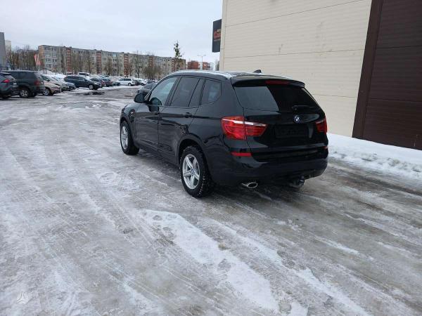 Black BMW X3 2015 in Jonava, with an engine capacity of 2.00 L and mileage of 257 thousand km for 13750 €, photo 5 on AUTOMOTO.COM.LV