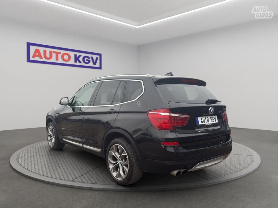 Black BMW X3 2015 in Vilnius, with an engine capacity of 3.00 L and mileage of 127 thousand km for 14799 €, photo 3 on AUTOMOTO.COM.LV