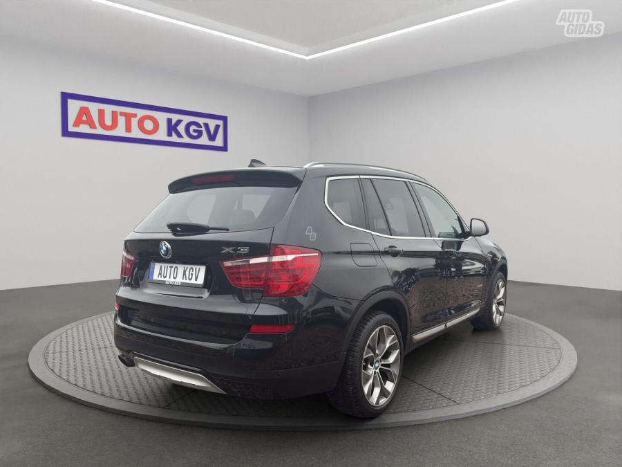 Black BMW X3 2015 in Vilnius, with an engine capacity of 3.00 L and mileage of 127 thousand km for 14799 €, photo 5 on AUTOMOTO.COM.LV