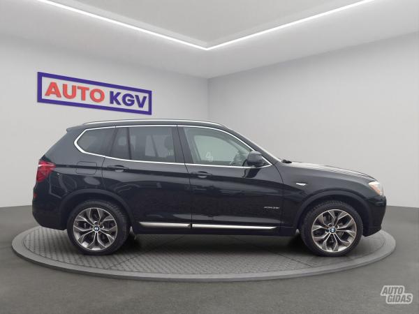 Black BMW X3 2015 in Vilnius, with an engine capacity of 3.00 L and mileage of 127 thousand km for 14799 €, photo 6 on AUTOMOTO.COM.LV
