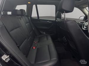 Black BMW X3 2015 in Vilnius, with an engine capacity of 3.00 L and mileage of 127 thousand km for 14799 €, photo 9 on AUTOMOTO.COM.LV