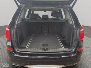 Black BMW X3 2015 in Vilnius, with an engine capacity of 3.00 L and mileage of 127 thousand km for 14799 €, photo 10 on AUTOMOTO.COM.LV