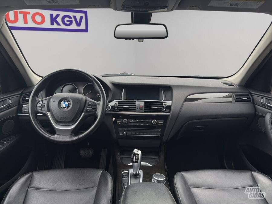 Black BMW X3 2015 in Vilnius, with an engine capacity of 3.00 L and mileage of 127 thousand km for 14799 €, photo 12 on AUTOMOTO.COM.LV