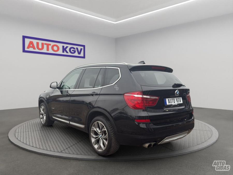 Black BMW X3 2015 in Vilnius, with an engine capacity of 3.00 L and mileage of 127 thousand km for 14799 €, photo 4 on AUTOMOTO.COM.LV