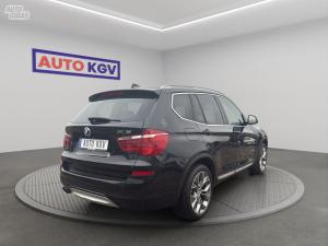 Black BMW X3 2015 in Vilnius, with an engine capacity of 3.00 L and mileage of 127 thousand km for 14799 €, photo 6 on AUTOMOTO.COM.LV