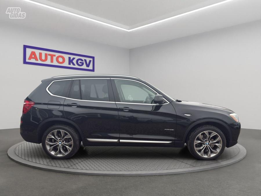 Black BMW X3 2015 in Vilnius, with an engine capacity of 3.00 L and mileage of 127 thousand km for 14799 €, photo 7 on AUTOMOTO.COM.LV
