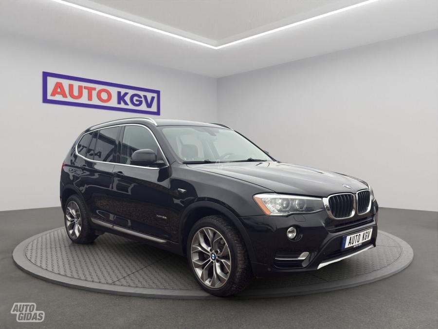 Black BMW X3 2015 in Vilnius, with an engine capacity of 3.00 L and mileage of 127 thousand km for 14799 €, photo 8 on AUTOMOTO.COM.LV