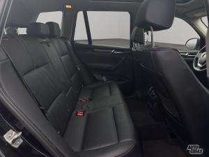 Black BMW X3 2015 in Vilnius, with an engine capacity of 3.00 L and mileage of 127 thousand km for 14799 €, photo 10 on AUTOMOTO.COM.LV
