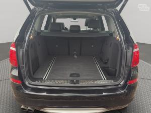 Black BMW X3 2015 in Vilnius, with an engine capacity of 3.00 L and mileage of 127 thousand km for 14799 €, photo 11 on AUTOMOTO.COM.LV