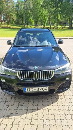 Black BMW X3 2015 in Riga, with an engine capacity of 2.00 L and mileage of 130 thousand km for 16700 €, photo  on AUTOMOTO.COM.LV
