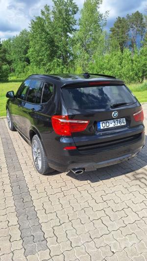 Black BMW X3 2015 in Riga, with an engine capacity of 2.00 L and mileage of 130 thousand km for 16700 €, photo 6 on AUTOMOTO.COM.LV