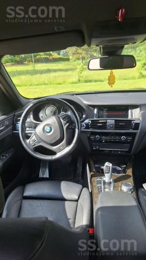 Black BMW X3 2015 in Riga, with an engine capacity of 2.00 L and mileage of 130 thousand km for 16700 €, photo 8 on AUTOMOTO.COM.LV