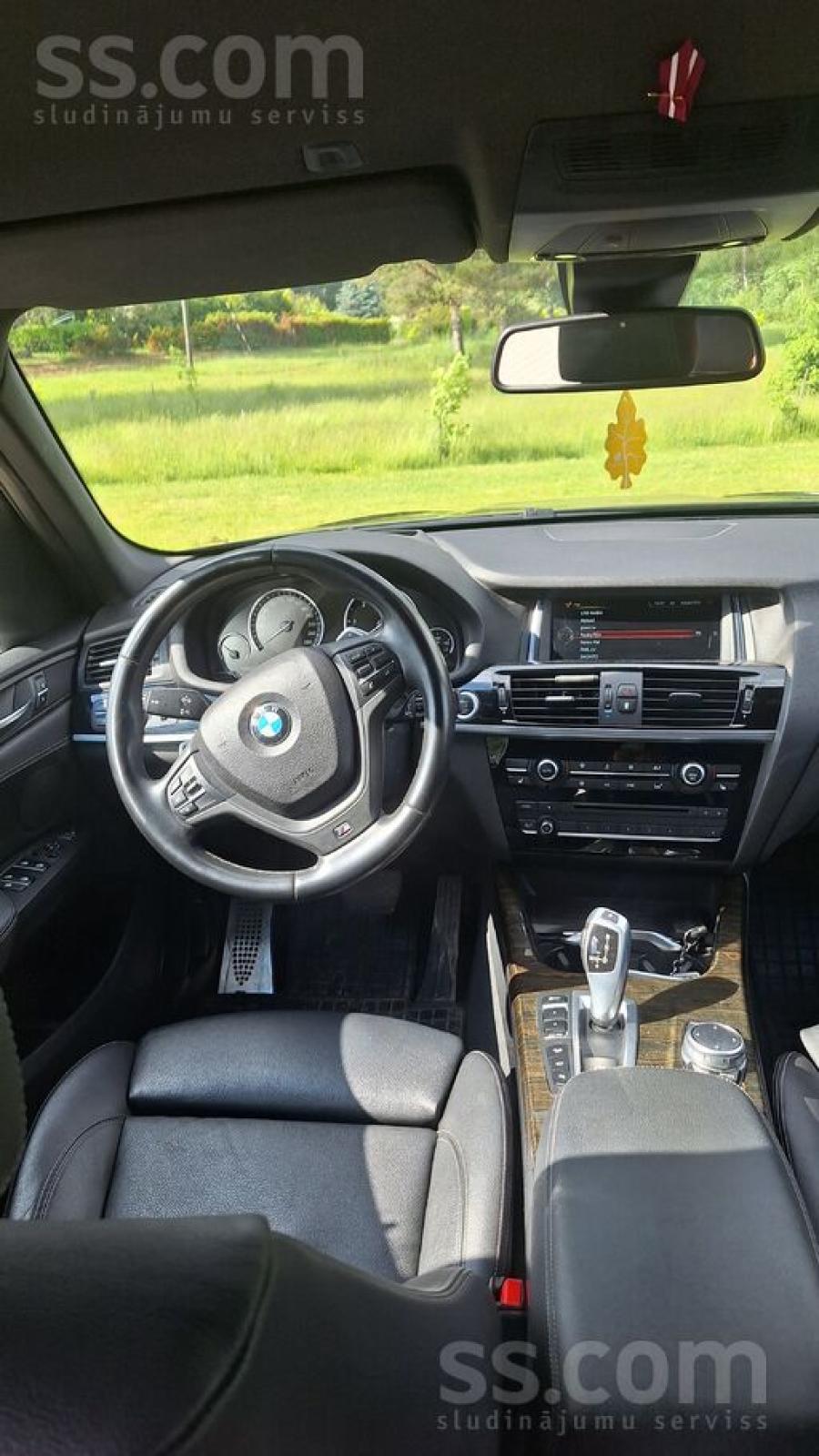 Black BMW X3 2015 in Riga, with an engine capacity of 2.00 L and mileage of 130 thousand km for 16700 €, photo 8 on AUTOMOTO.COM.LV