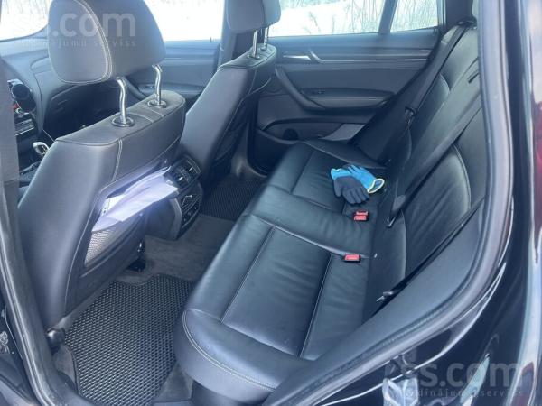 Melns BMW X3 2015 Valmiera, ar dzinēja tilpumu 2.00 L un nobraukumu 159 tūkst. km par 16200 €, foto 7 vietnē AUTOMOTO.COM.LV