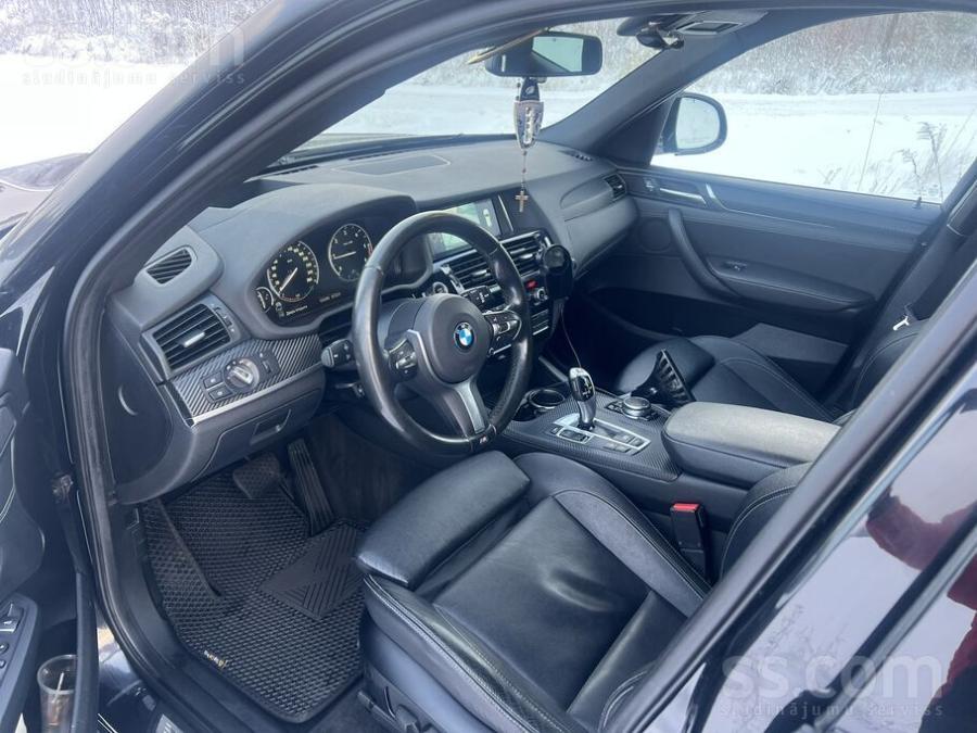 Melns BMW X3 2015 Valmiera, ar dzinēja tilpumu 2.00 L un nobraukumu 159 tūkst. km par 16200 €, foto 19 vietnē AUTOMOTO.COM.LV