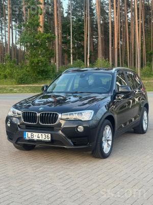 Black BMW X3 2015 in Riga, with an engine capacity of 2.00 L and mileage of 213 thousand km for 12750 €, photo  on AUTOMOTO.COM.LV