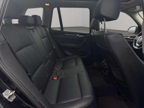 Black BMW X3 2015 in Kaunas, with an engine capacity of 3.00 L and mileage of 127 thousand km for 14799 €, photo 9 on AUTOMOTO.COM.LV
